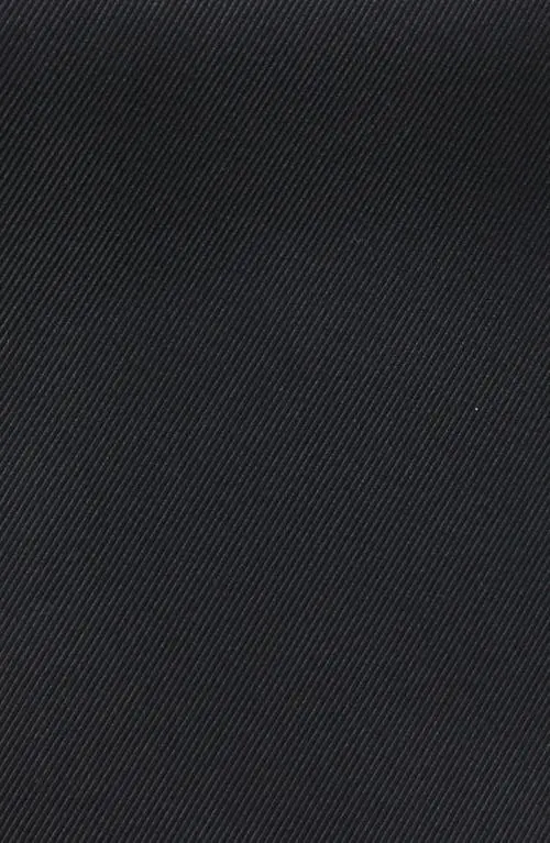 Nordstrom King Twill Silk Pocket Square - Black