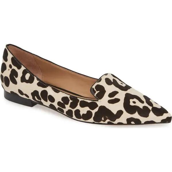 Linea Paolo Portia Loafer - White/black Calf Hair