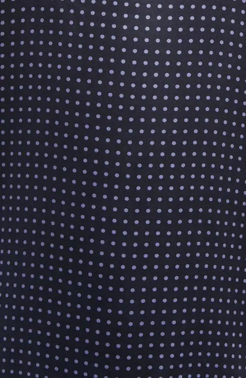 Majestic International Dot Silk Pajamas - Navy Dot
