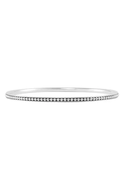 Lagos Caviar Bangle - Silver