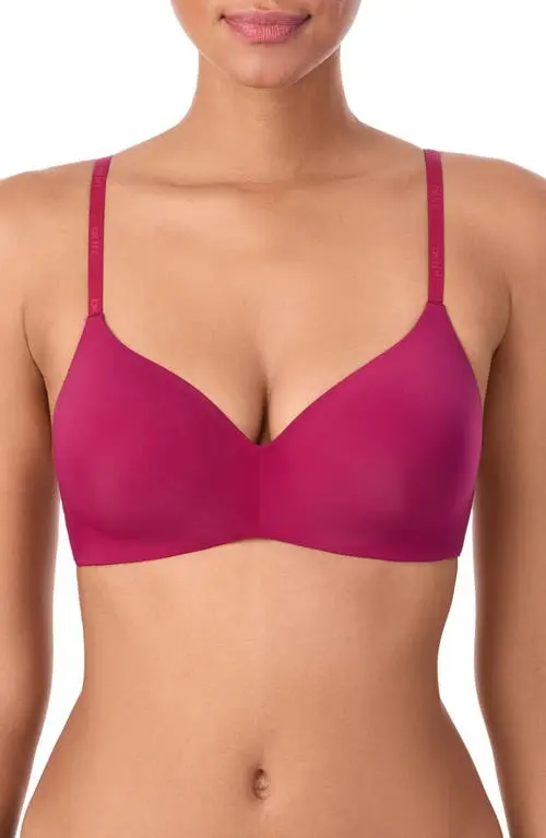 Dkny Litewear Wire-free Bra - Red Plum
