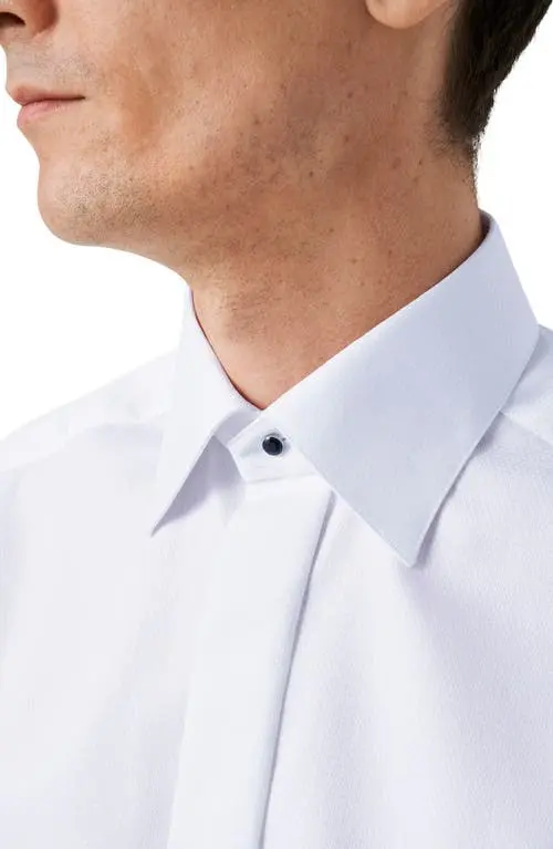Eton Contemporary Fit Cotton Tuxedo Shirt - White