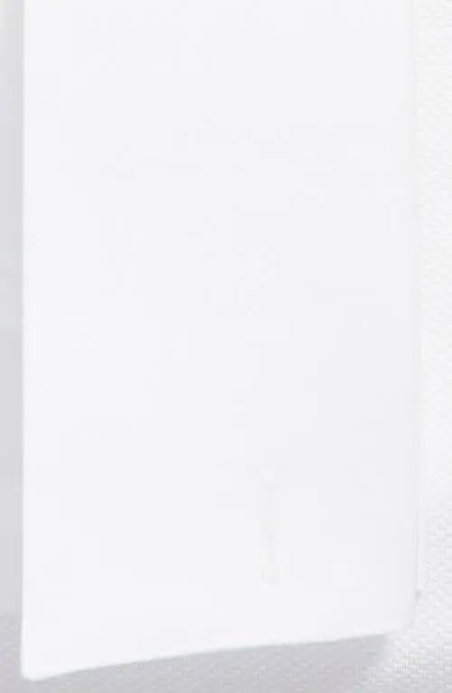 David Donahue French Cuff Tuxedo Shirt - White