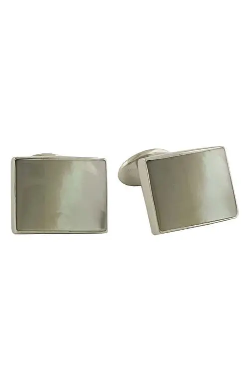 David Donahue Sterling Cuff Links - Mother Of Pearl
