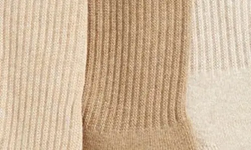 Polo Ralph Lauren 3-pack Crew Socks - Taupe/ Oyster/ Beige