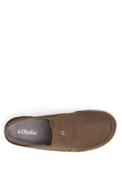 Olukai Nohea Mesh Slip-on - Mustang/lime Peel Fabric