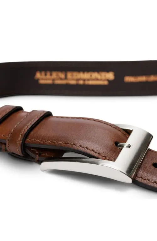 Allen Edmonds Leather Belt - Chili