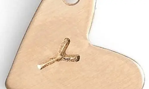 NASHELLE 14k-gold Fill Initial Mini Heart Pendant Necklace - Gold/y