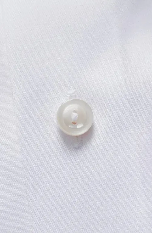 Eton Classic Fit Solid Dress Shirt - White
