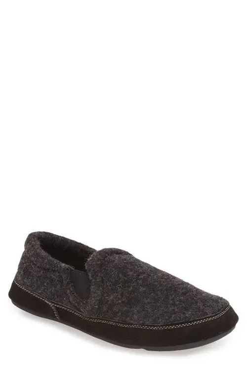 Acorn Fave Slipper - Black Twee