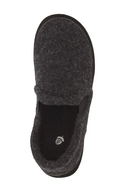 Acorn Fave Slipper - Black Twee