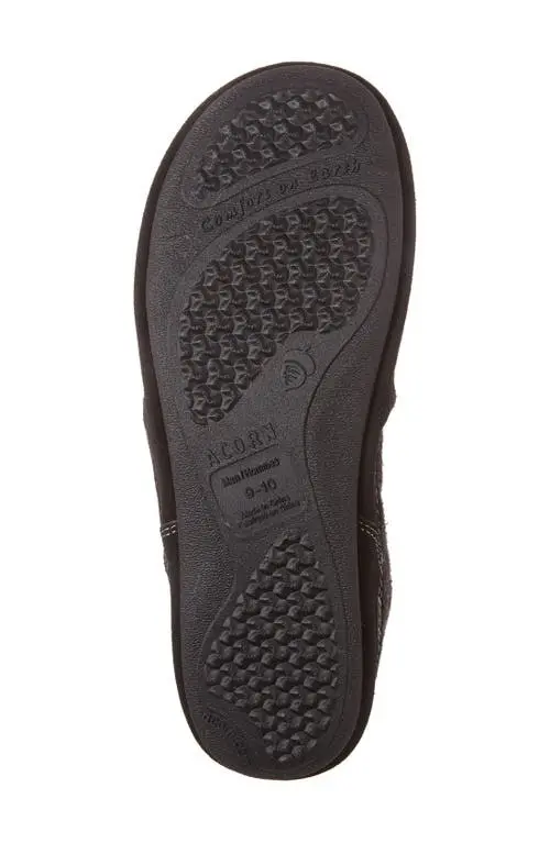 Acorn Fave Slipper - Black Twee