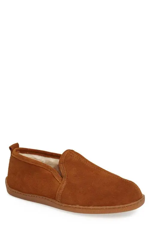 Minnetonka Suede Slipper - Brown