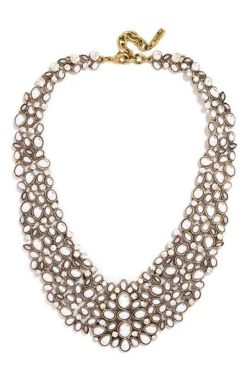 Baublebar Kew' Crystal Collar Necklace - Pearl/ Gold