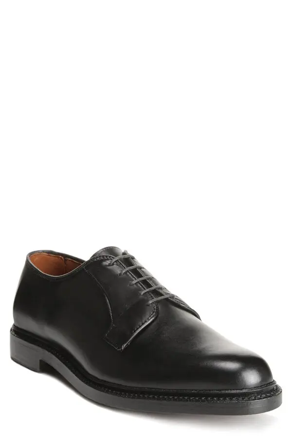 Allen Edmonds Leeds Plain Toe Derby In Black - 50% Off | Editorialist