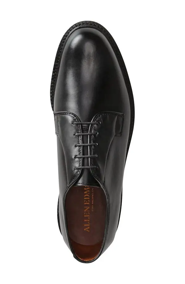 Allen Edmonds Leeds Plain Toe Derby In Black - 50% Off | Editorialist