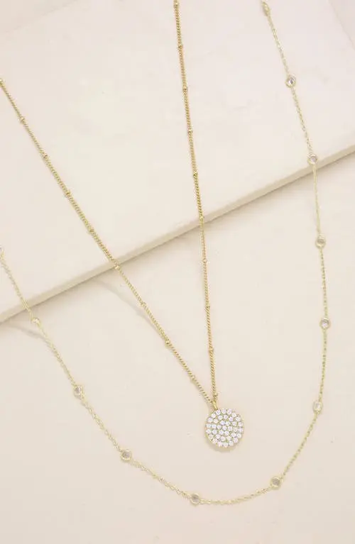 Ettika Set Of Cubic Zirconia Chain Necklaces