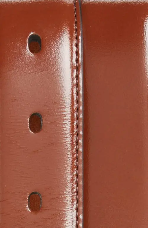 Johnston & Murphy Calfskin Belt - Saddle Tan