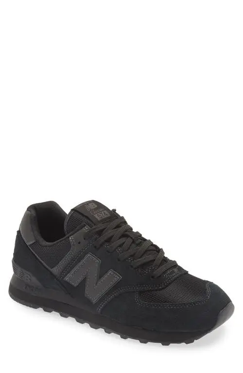 NEW BALANCE 574 Classic Sneaker - Black/ Black