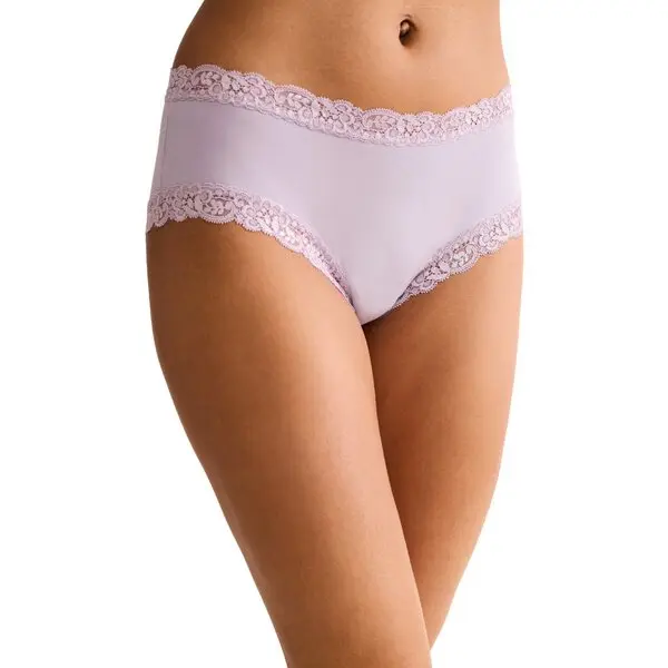 Fleur't Iconic High Waist Boyshorts - Lavender Cream