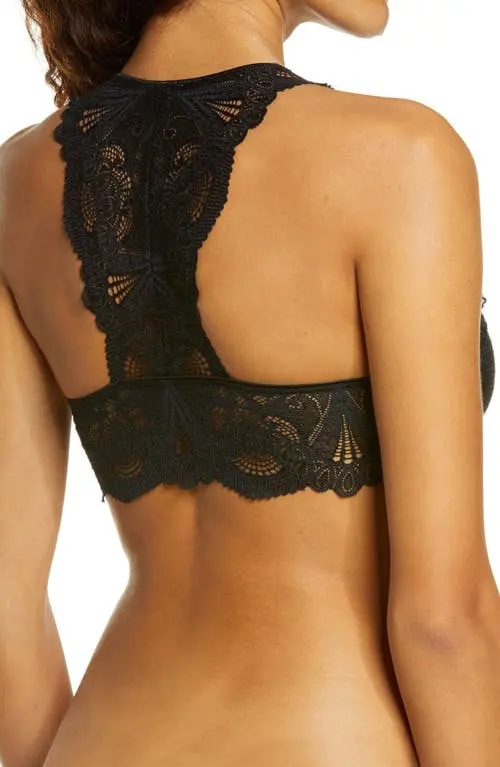 Fleur't Belle Époque Lace T-back Bralette - Black