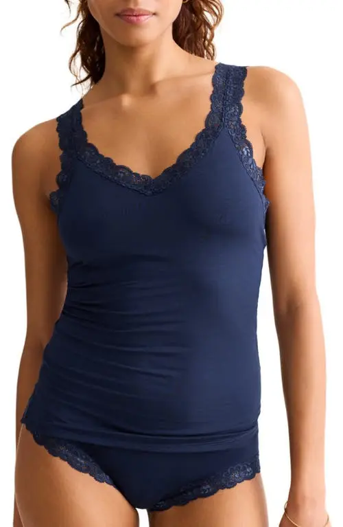 Fleur't Iconic Lace Trim Camisole - Ink