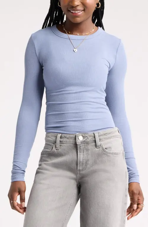 Bp. Ribbed Long-sleeve T-shirt - Blue Chip