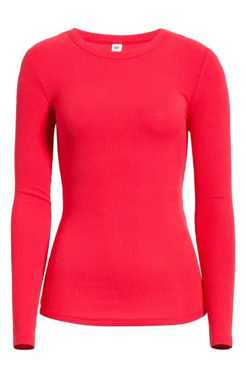 Bp. Ribbed Long-sleeve T-shirt - Red Pepper