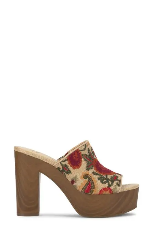 Jessica Simpson Shelbie Platform Slide Sandal - Ivory