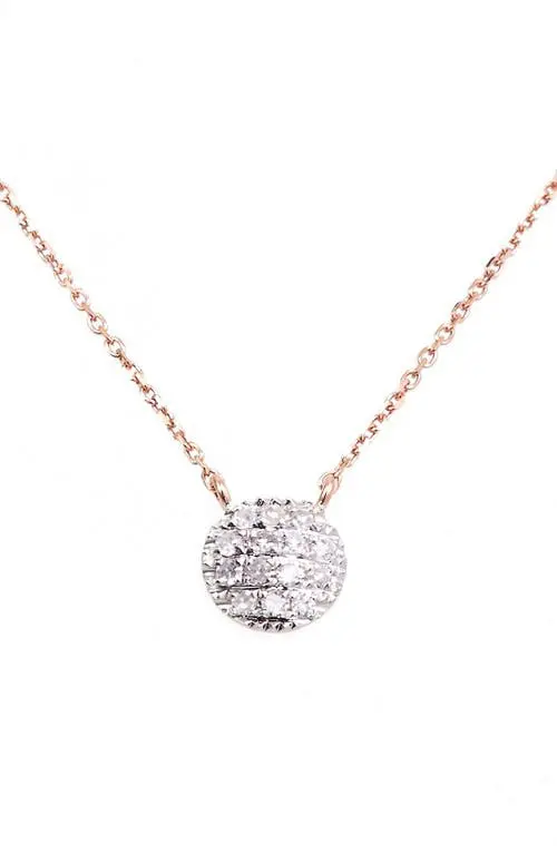 DANA REBECCA DESIGNS Lauren Joy Diamond Pendant Necklace - Rose Gold