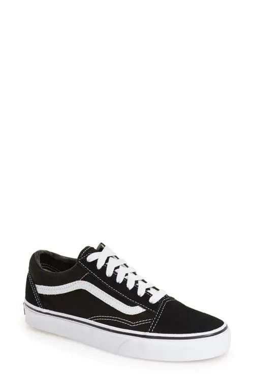 VANS Old Skool Lace-up Sneakers - Black Canvas