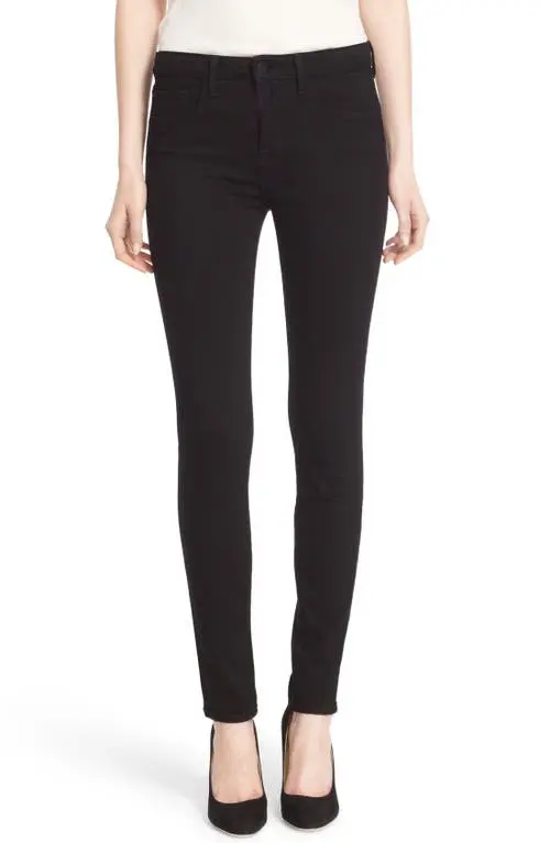 L'Agence High Rise Skinny Jeans - Noir