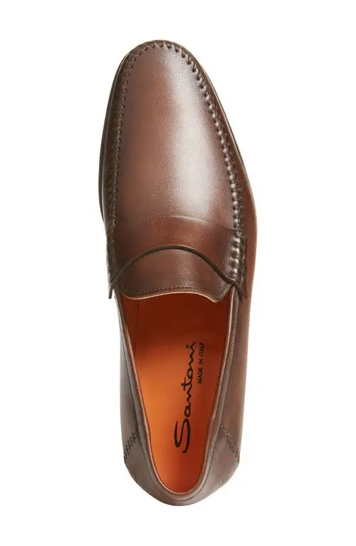 Santoni Paine Loafer - Brown-s52