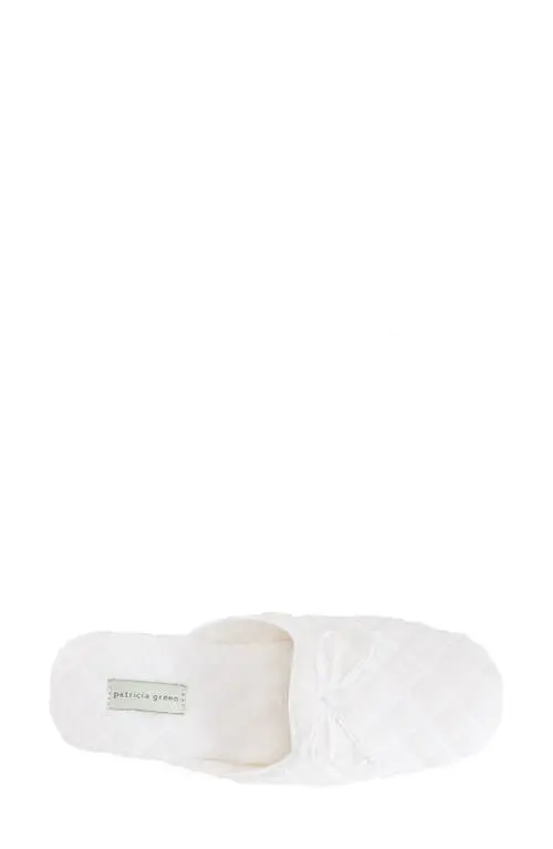 PATRICIA GREEN Chloe Slipper - White