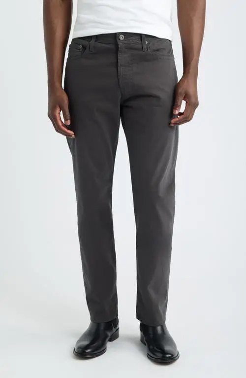 Ag Everett Stretch Sateen Slim Straight Pants - Dark Rock