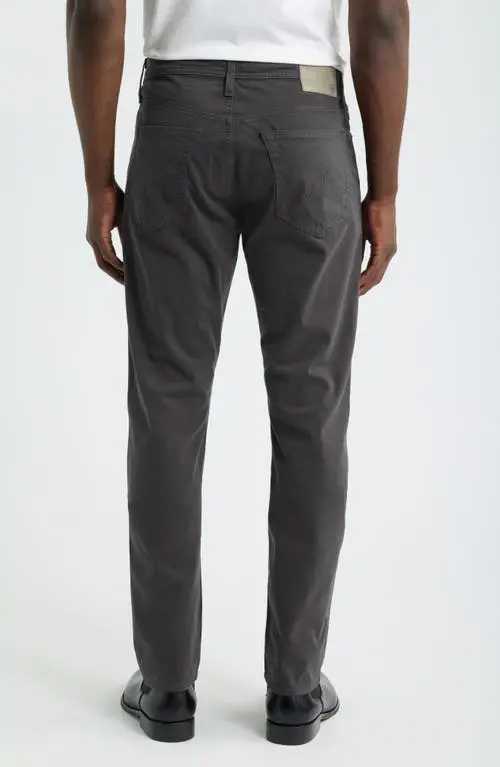 Ag Everett Stretch Sateen Slim Straight Pants - Dark Rock