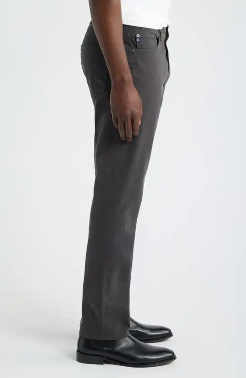 Ag Everett Stretch Sateen Slim Straight Pants - Dark Rock