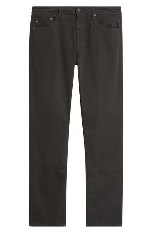Ag Everett Stretch Sateen Slim Straight Pants - Dark Rock