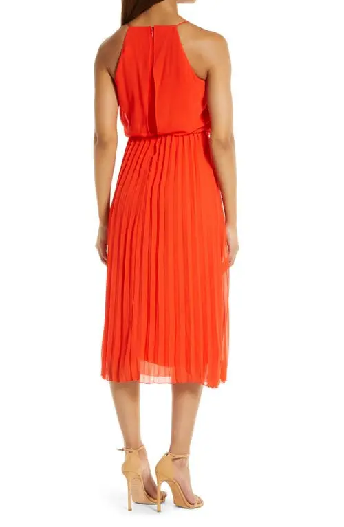 Sam Edelman Sleeveless Pleated Midi Dress