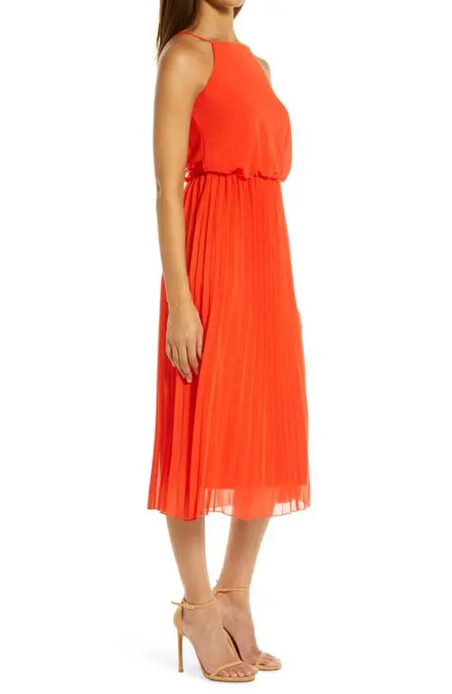 Sam Edelman Sleeveless Pleated Midi Dress