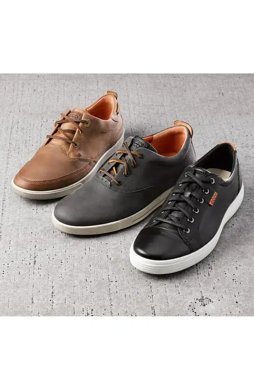 Ecco Soft 7 Sneaker - Black Leather