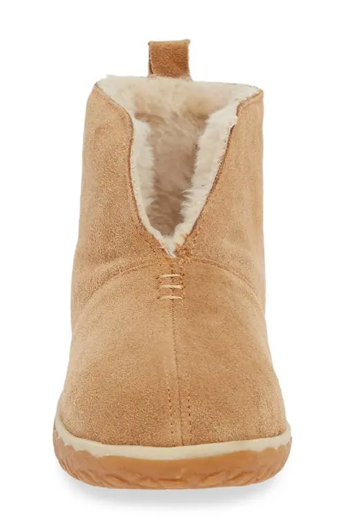 Minnetonka Tucson Faux-fur Lined Bootie - Cinnamon Suede