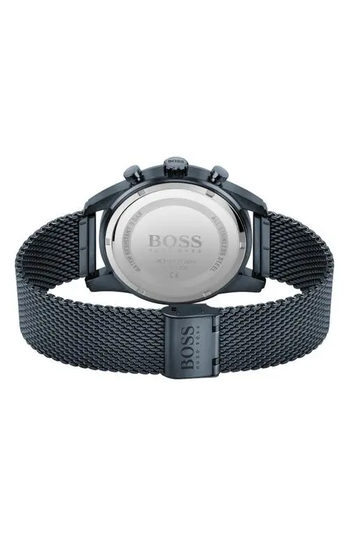 BOSS Skymaster Chronograph Mesh Strap Watch