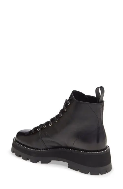 JIMMY CHOO Colby Crystal Welt Platform Lace Up Boot