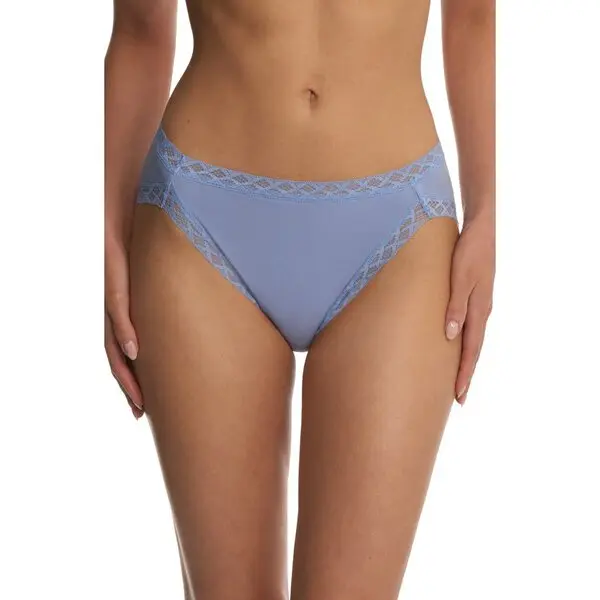 Natori Bliss Cotton French Cut Briefs - Blue Dream
