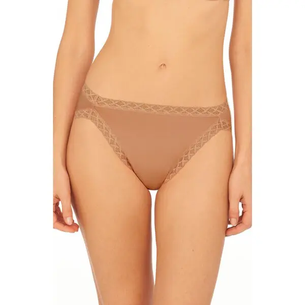 Natori Bliss Cotton French Cut Briefs - Buff
