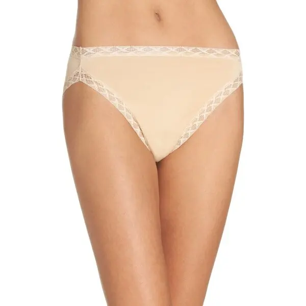 Natori Bliss Cotton French Cut Briefs - Cosmetic