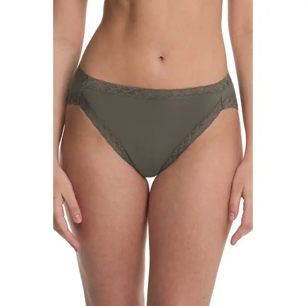 Natori Bliss Cotton French Cut Briefs - Flint