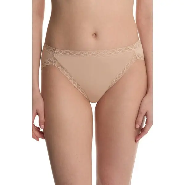 Natori Bliss Cotton French Cut Briefs - Lt. Mocha