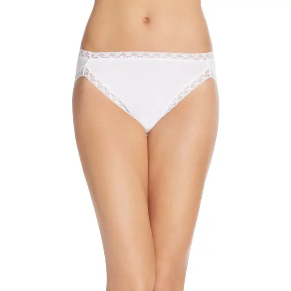 Natori Bliss Cotton French Cut Briefs - White